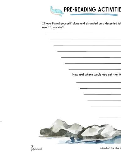 Sure Shot Novel Studies - Island of the Blue Dolphin (Scott O’Dell)