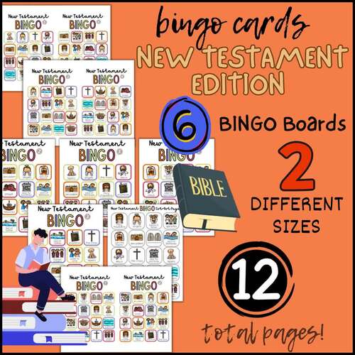 New Testament Bingo Game | Bible Bingo for Kids | Christian Memory ...