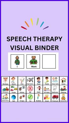 Speech Therapy Visuals | Autism | First Then | visuals | Pronouns
