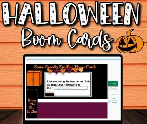 Spooky Spelling Boom Cards | Printable & Digital | TPT