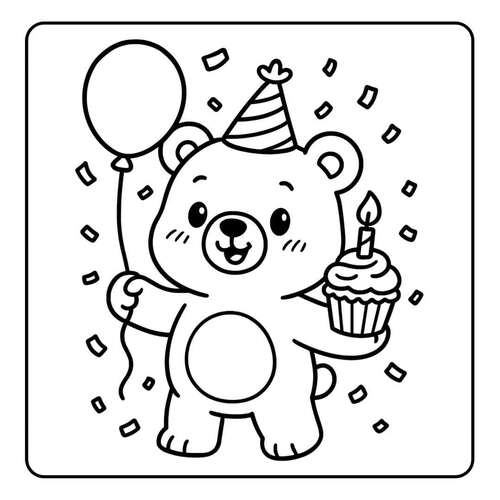 My Little Bear Coloring Pages | 45 Cozy & Fun Animal Activity Sheets