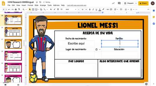 Hispanic Heritage Month - Research Slides | SPANISH by MM Bilingual