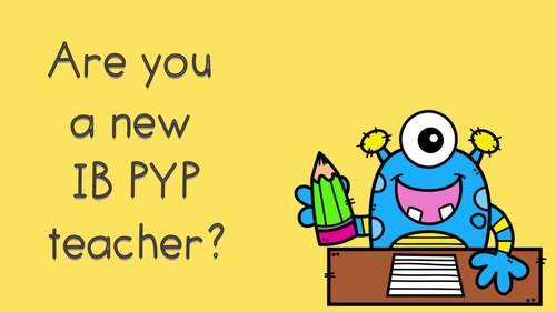 IB PYP SPANISH Class Poster Set Learner Profile Back to School Monsters