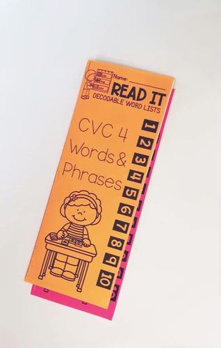 Decodable Word Lists & Fluency Phrases - Short Vowels - CVC | TPT