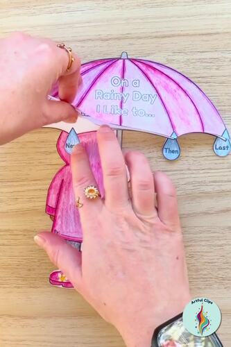 Umbrella Craft & Rainy Day Spring Writing Activity, April Showers ...
