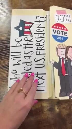 2024 Presidential Election Lapbook (Donald Trump vs. Kamala Harris)