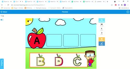 BOOM CARDS: ABC ORDER | Alphabet Back to school Digital Resources