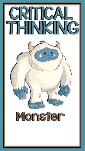 CRITICAL THINKING TASK CARDS Monster Vocabulary Fractions Activities
