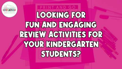Kindergarten June Activities for Summer No Prep Printables Review
