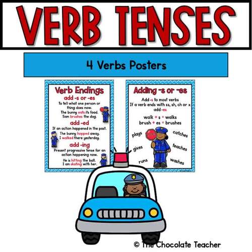 Verb Tense with Inflectional Endings - Grammar Worksheets and Activities