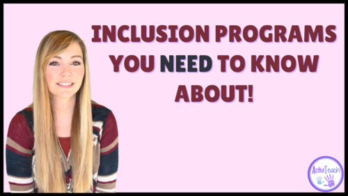 PROMOTING INCLUSION: Inclusion Program Ideas! Special Education | TPT
