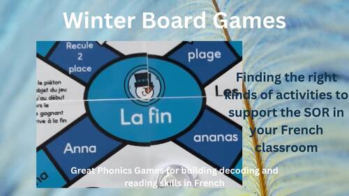 French Phonics Board Games Les Voyelles-WINTER THEME-Conscience ...