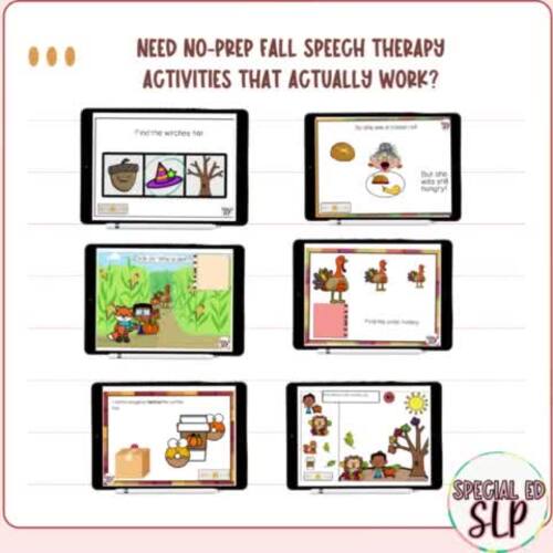 Fall Themed Bundle I Language Concepts I Boom™ Cards by Special Ed SLP