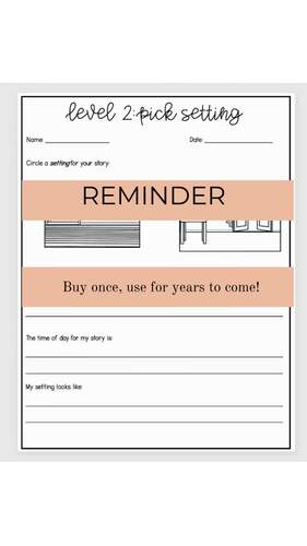 Story Writing Unit for Special Education and ESL Students | TPT