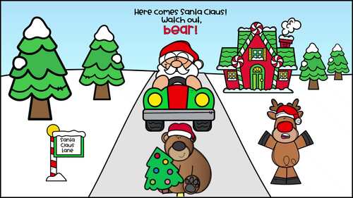 Here Comes Santa Claus | Interactive PowerPoint Slide Show | Christmas