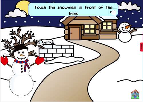 Winter Boom Cards | Spatial Concepts & Following Directions for Speech ...