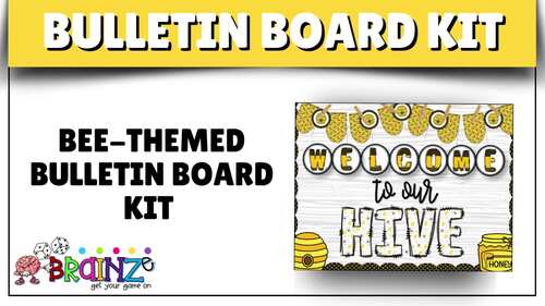 Bee Bulletin Board Kit | Editable Classroom Decor with Borders, Letters ...