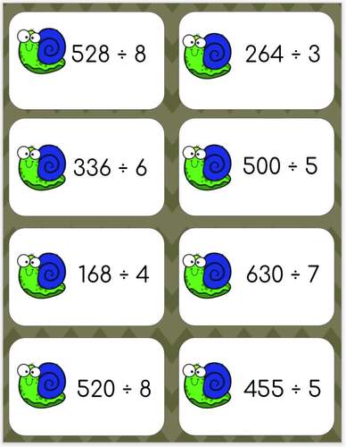 3 Digit by 1 Digit Division Review BINGO Activity by Marisa May Education