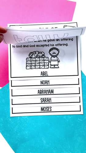 People of Faith Bible Flip Book | Hebrews 11 Activity | Sunday School ...
