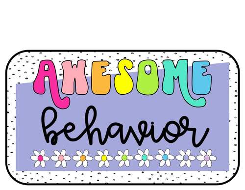 Bright Vibes || Editable Behavior Clip Chart by Kayla Leonard | TPT