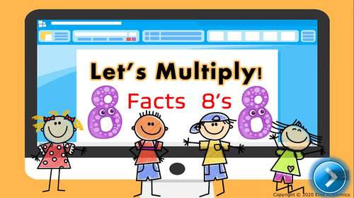 Multiplication Facts 8's MEGA BUNDLE: 4 Practice Sheets, Digital GAME ...