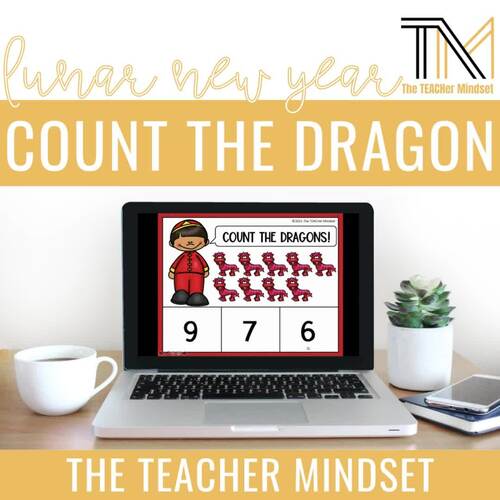 Count the Dragons Number Sense Games | Lunar New Year Theme | Digital ...