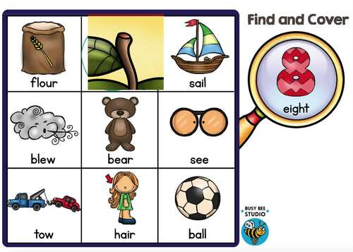 HOMOPHONES BOOM CARDS HIDDEN PICTURE GAMES COMMONLY CONFUSED WORDS 2ND ...