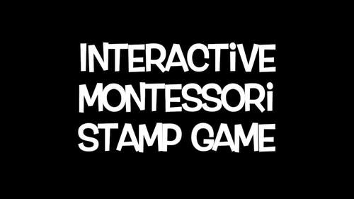 Interactive Montessori Stamp Game by Montessori Tails | TpT