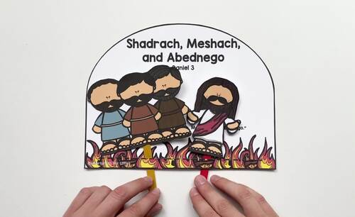 Shadrach, Meshach, and Abednego Bible Craft, Sunday School Craft