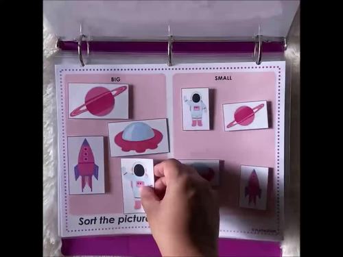 Valentines Day Activities, Busy Book, Toddler Learning Binder, Quiet Book