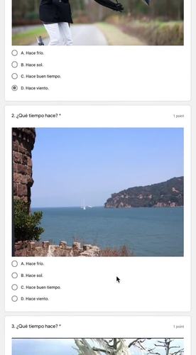 El tiempo Spanish Weather and Seasons Google Forms Activities or ...