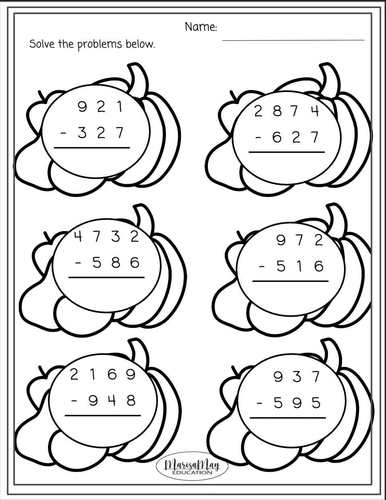 Elementary Math (3rd & 4th grade) - Thanksgiving Themed Fun Activity ...