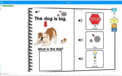 Digital Core Vocabulary Adapted Book Boom Cards Bundle by Teach Love Autism