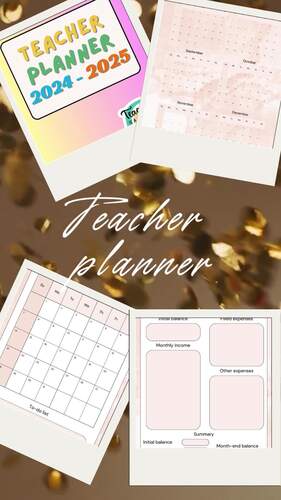 Teacher planner 2024 - 2025 by smart life | TPT