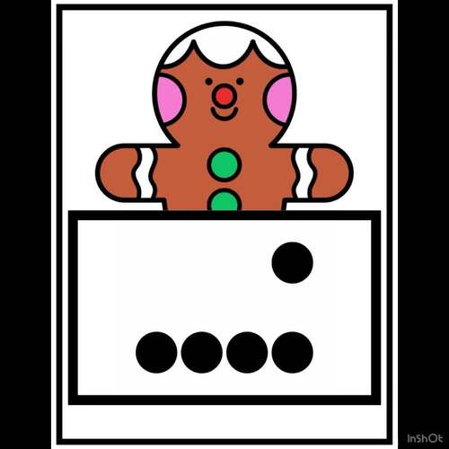 Gingerbread Number Talks | Subitizing Dots to 20 | Holiday Math Cards