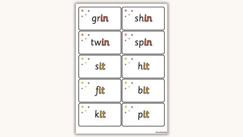 Rhyming Words Flashcards | 197 Phonics Cards for Early Reading & Literacy