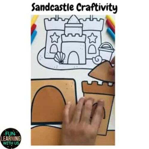 Sandcastle Craftivity | Summer Castle Craft by Fun Learning With Us
