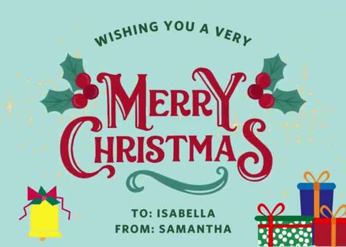 CANVA: Design an Animated CHRISTMAS CARD in Canva - Greeting Card ...