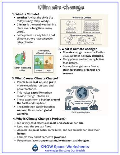 Climate Change for Primary Students – Notes & Freeze-Frame Drama ...