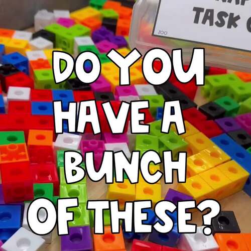 Snap Cube Task Cards Zoo Animals STEM Activities Elementary Pattern Cards