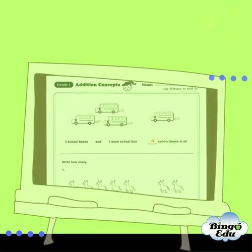 GRADE 1 MATH: Unit 4 Addition Concepts (Learn/Practice/Test) Worksheets