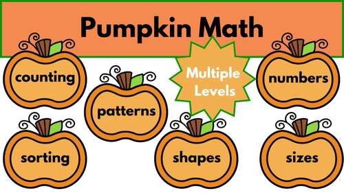 Differentiated Early Learning Pumpkin Math | TPT