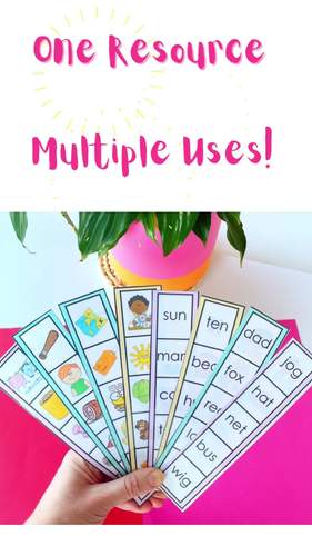 CVC Word Strips, Decoding and Writing CVC words by Loving the Littlies