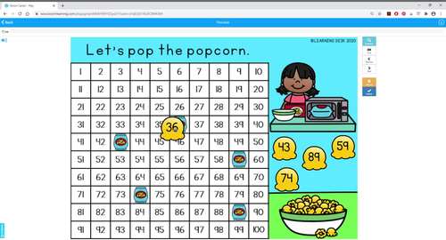 Numbers to 100 Kindergarten Boom Cards - Hundred Chart Puzzles by ...