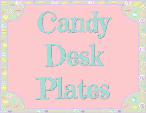 Name Plates-Pastel Candy Theme by Cindy's Treasures | TPT