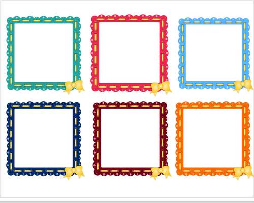 Vector Photo Frame Clipart 18, 61 PNG's, Border Clipart, Decorative ...
