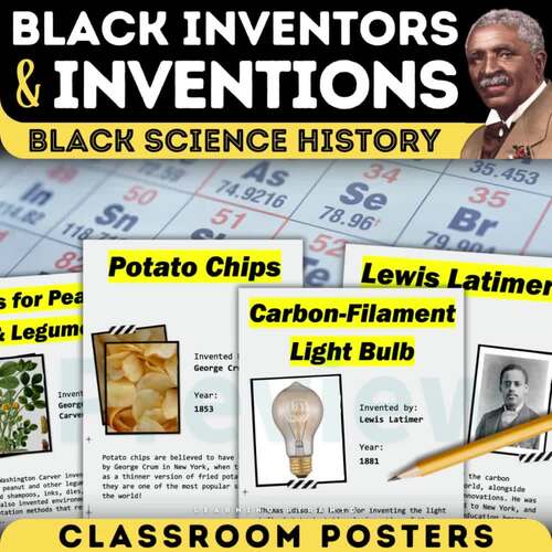 Black Inventors and Inventions Black History Month STEM Posters ...