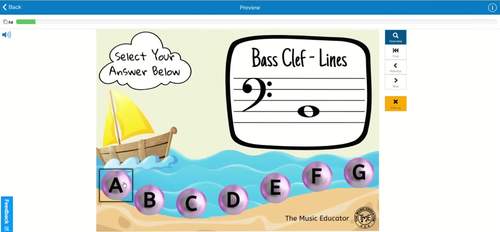 Notes of the Bass Clef - Lines by The Music Educator | TPT