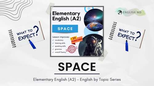 Space | Talking about Outer Space | Elementary ESL for Teens & Adults (A2)