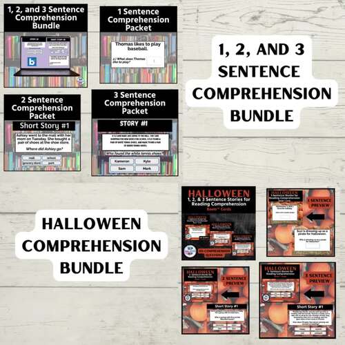 Year Round Reading Comprehension Bundle for Early Readers-Boom™ Cards